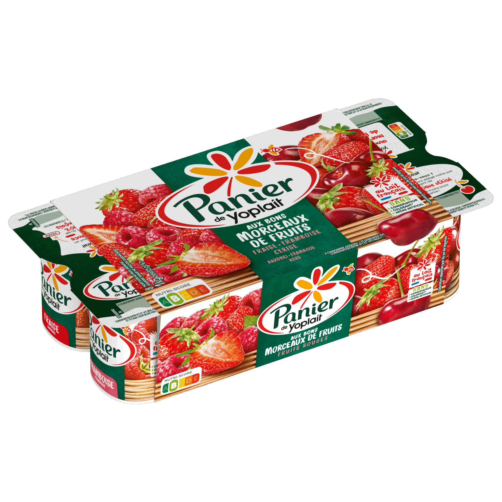 Panier de Yoplait fruits rouges - Yoplait Restauration